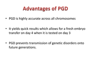 Preimplantation genetic diagnosis | PPTX