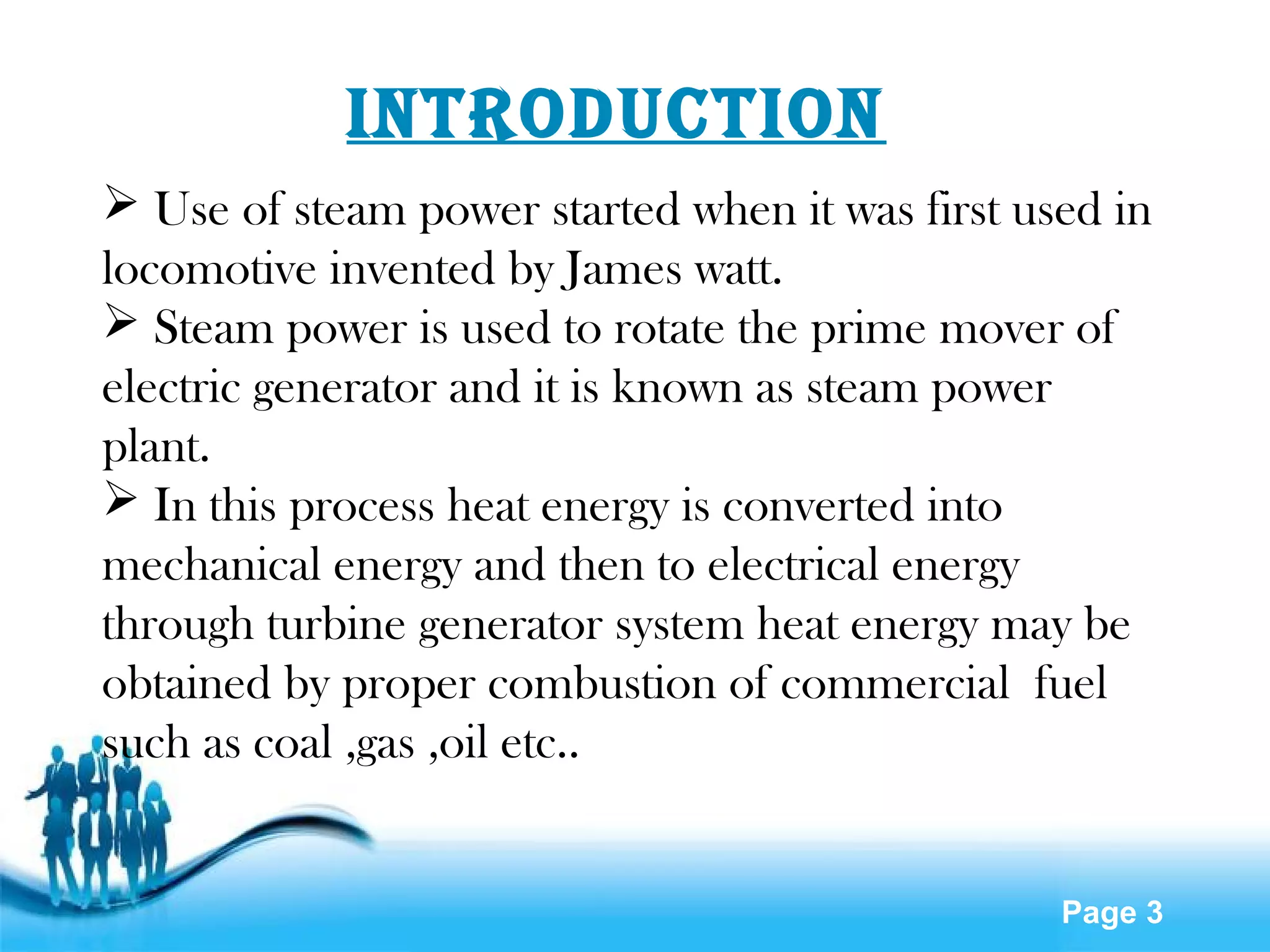 STEAM POWER PLANT | PPT