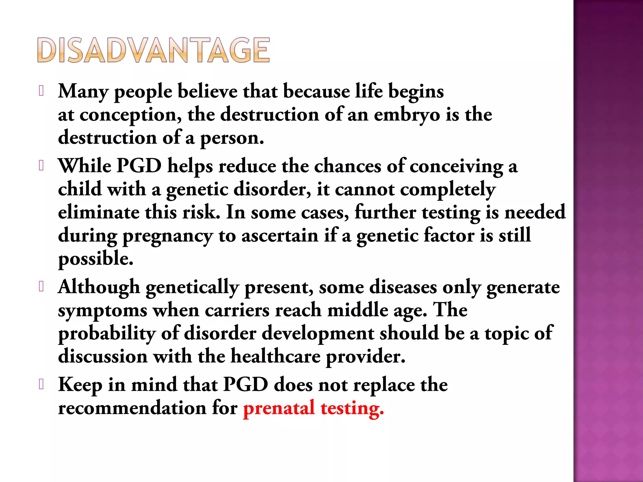 PGD its role in IVF/ICSI | PPT