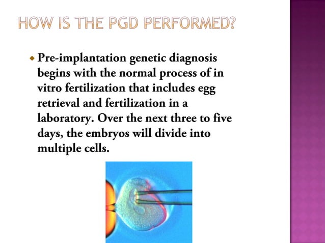 PGD its role in IVF/ICSI | PPT | Infertility | Reproductive Health