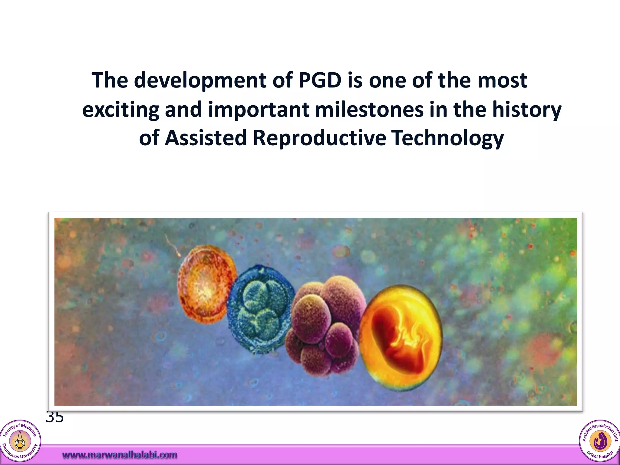 Pre-implantation Genetic Diagnosis ( PGD ) | PDF