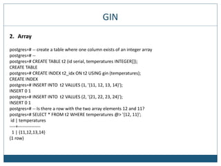 [Pgday.Seoul 2017] 6. GIN vs GiST 인덱스 이야기 - 박진우 | PDF