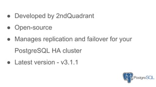 Swapping Pacemaker Corosync with repmgr | PDF
