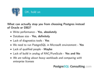 Lessons PostgreSQL learned from commercial databases, and didn’t | PPT