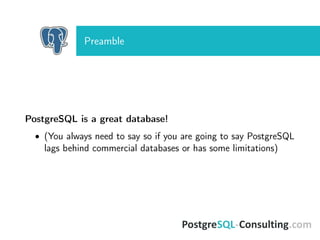 Lessons PostgreSQL learned from commercial databases, and didn’t | PPT
