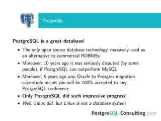 Lessons PostgreSQL learned from commercial databases, and didn’t | PPT