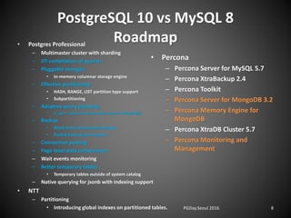 PGDay.Seoul 2016 lightingtalk | PDF | Databases | Computer Software and ...