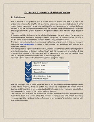 Project report - Hedging strategies for garment exporter | PDF