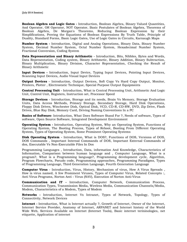 PGDCA syllabus includes first sem and second sem | PDF