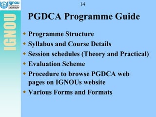 Post Graduate Diploma in Computer Applications (PGDCA) | PPTX