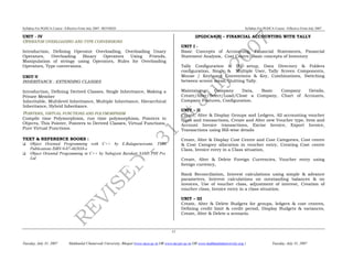 Pgdca final syllabus_2007_revised_31st_july_2007 | PDF