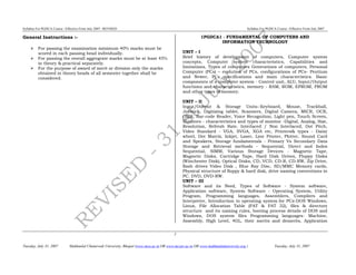 Pgdca final syllabus_2007_revised_31st_july_2007 | PDF