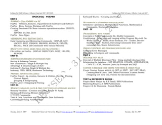 Pgdca final syllabus_2007_revised_31st_july_2007 | PDF