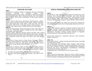 Pgdca final syllabus_2007_revised_31st_july_2007 | PDF