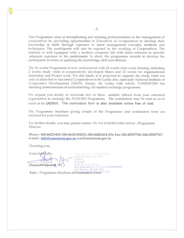 49th Batch of Post Graduation Diploma in Cooperative Business ...