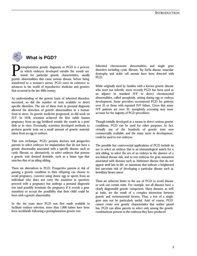 Pgd discussion challengesconcerns | PDF