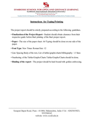 Pgdhhm project titles | DOC