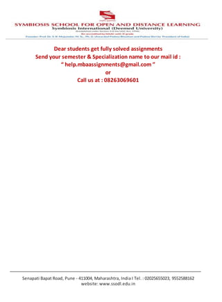 Pgdhhm sem 1 assignment 1 | PDF