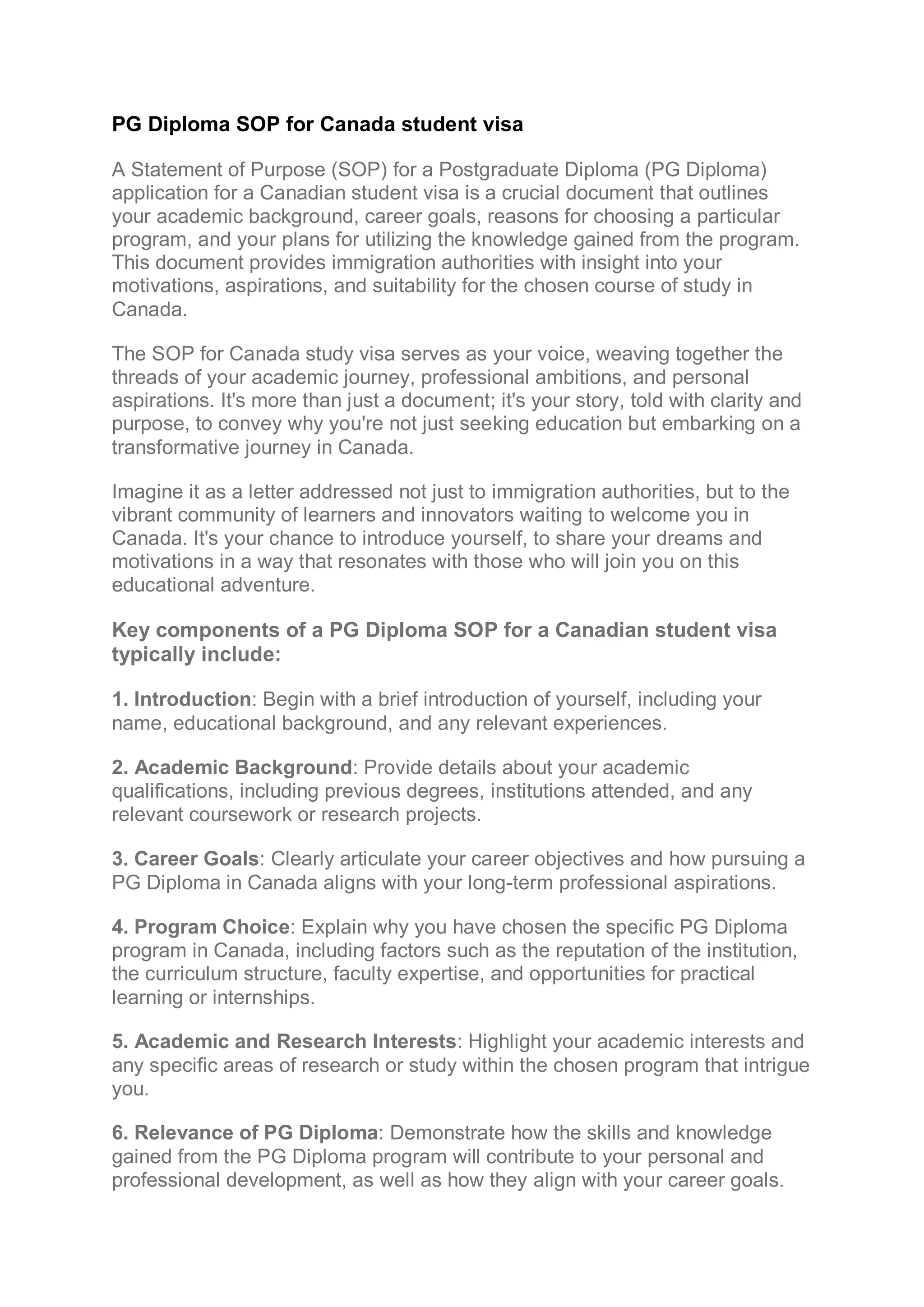PG Diploma SOP for Canada student visa.pdf