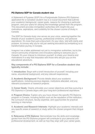 PG Diploma SOP for Canada student visa.pdf