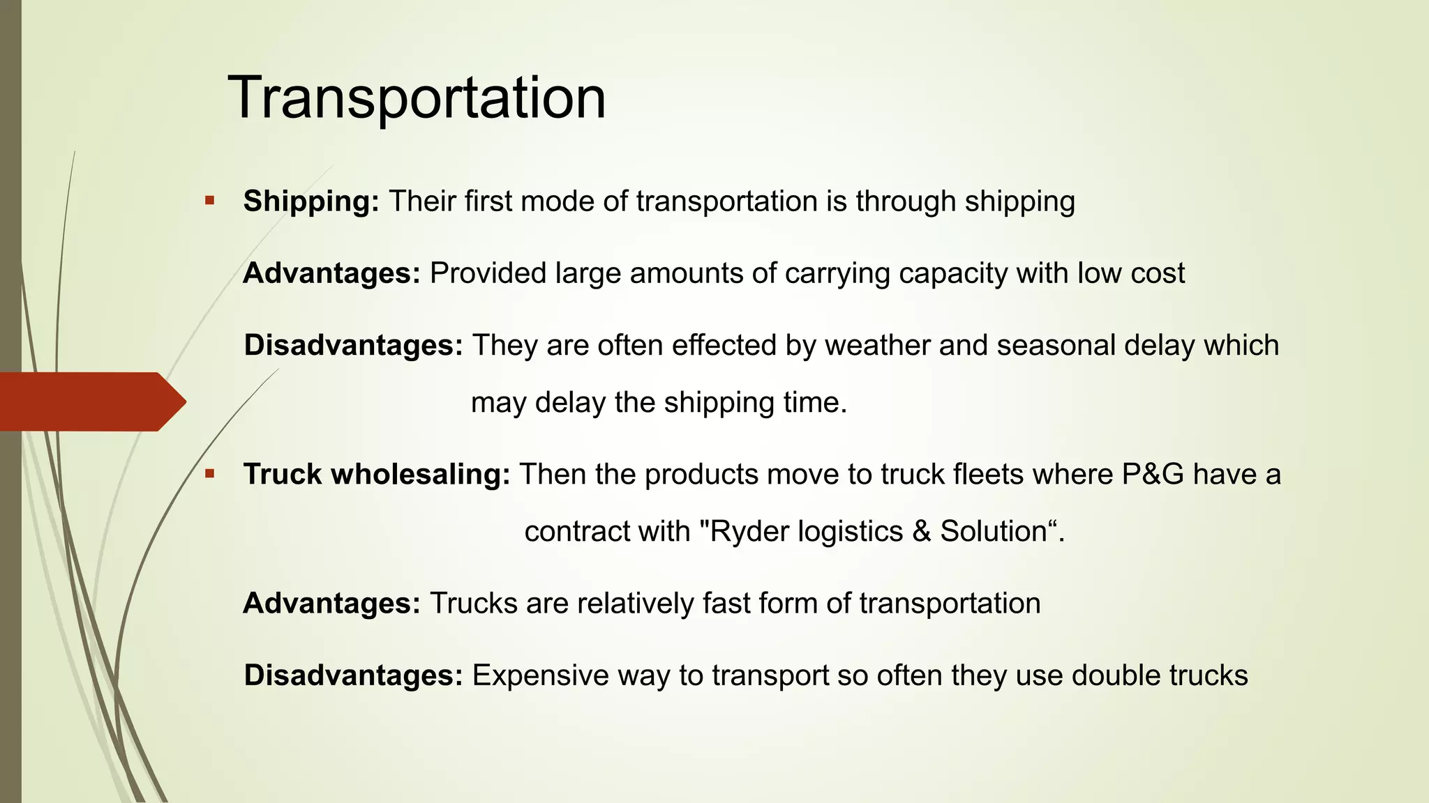 Procter and Gamble distribution channel system | PPTX