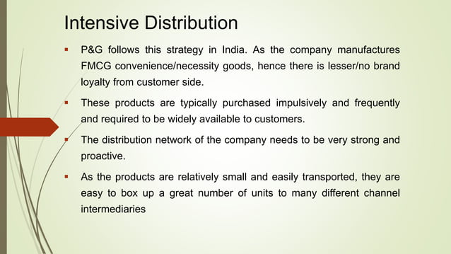 Procter and Gamble distribution channel system | PPTX | Logistics and ...