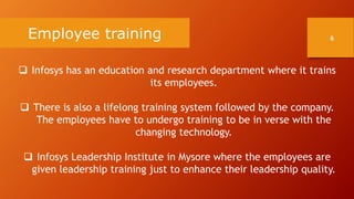 Training and Development in Infosys | PPTX