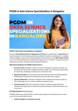 PGDM In Data Science Specializations in Bangalore.pdf