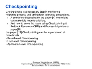 Implementing Dynamic Process Migration mechanism for WSO2 Stratos | PDF ...