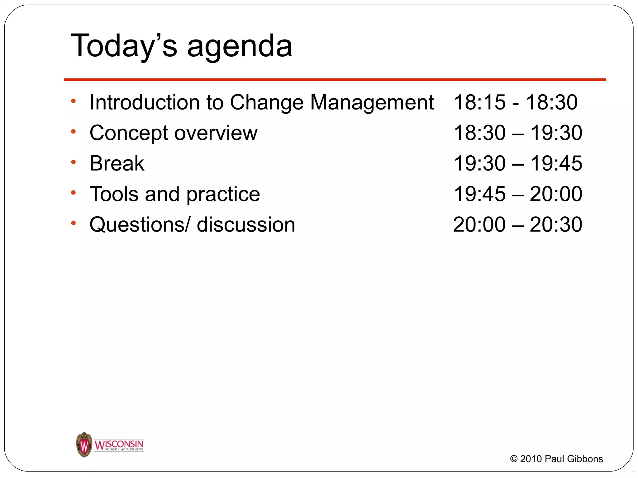 Introduction to Change Management for MBAs | PPT