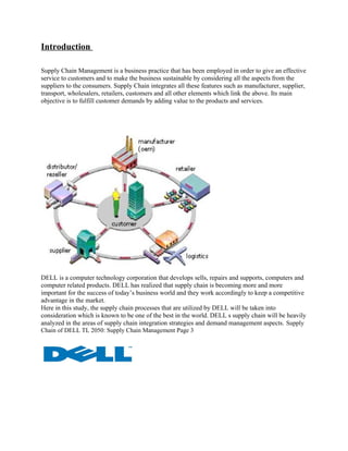 Supply chain of Dell | DOC | Logistics | Business