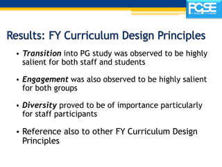 Transition Pedagogy and the PostGraduate Student Experience | PPT