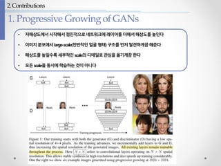 Progressive Growing of GANs for Improved Quality, Stability, and Variation Review | PPT