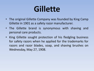 P&g + gillette | PPTX
