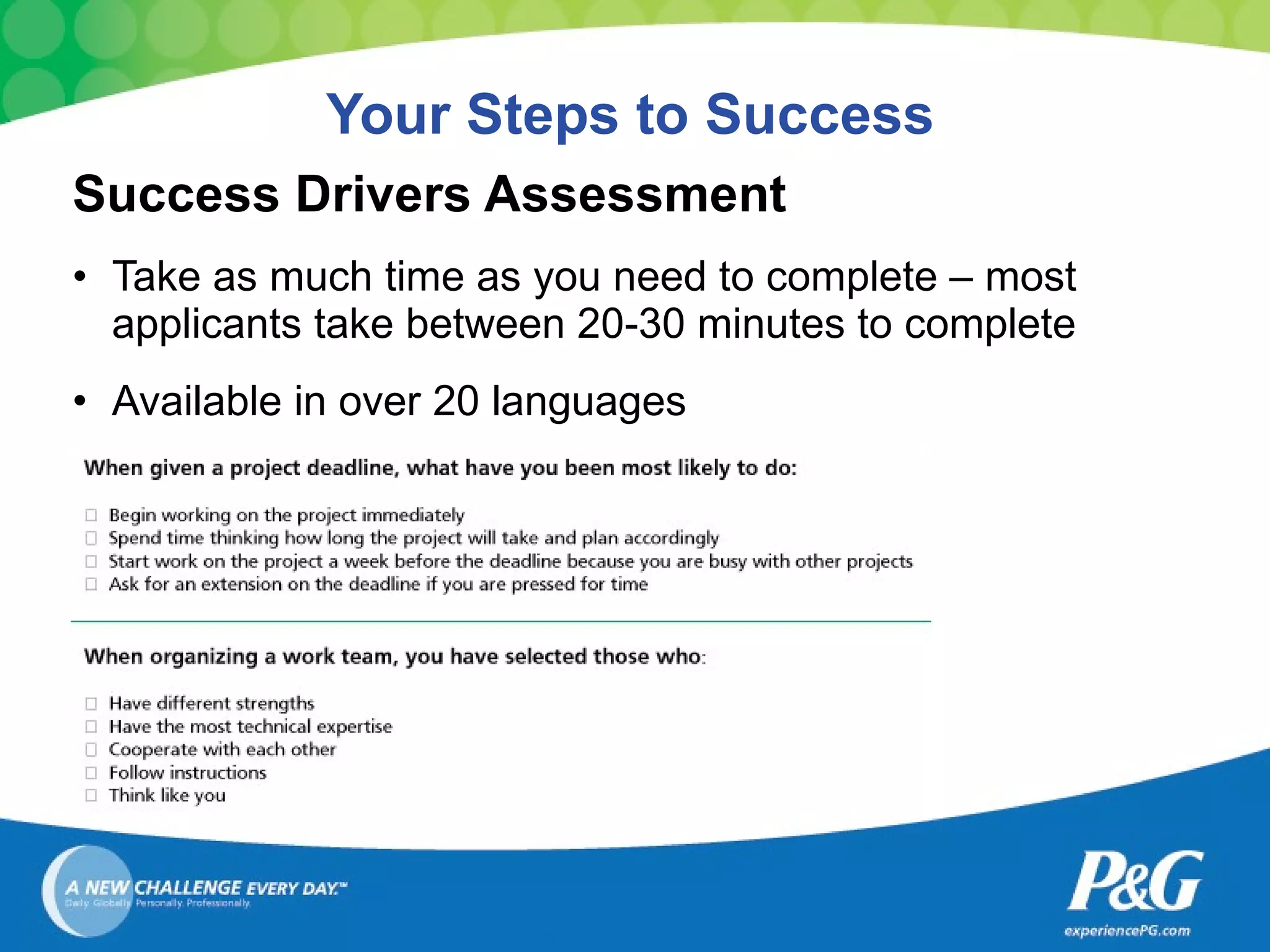 P&G Hiring Process | PPT