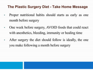 Co relation between Plastic surgery and Nutrition | PPTX