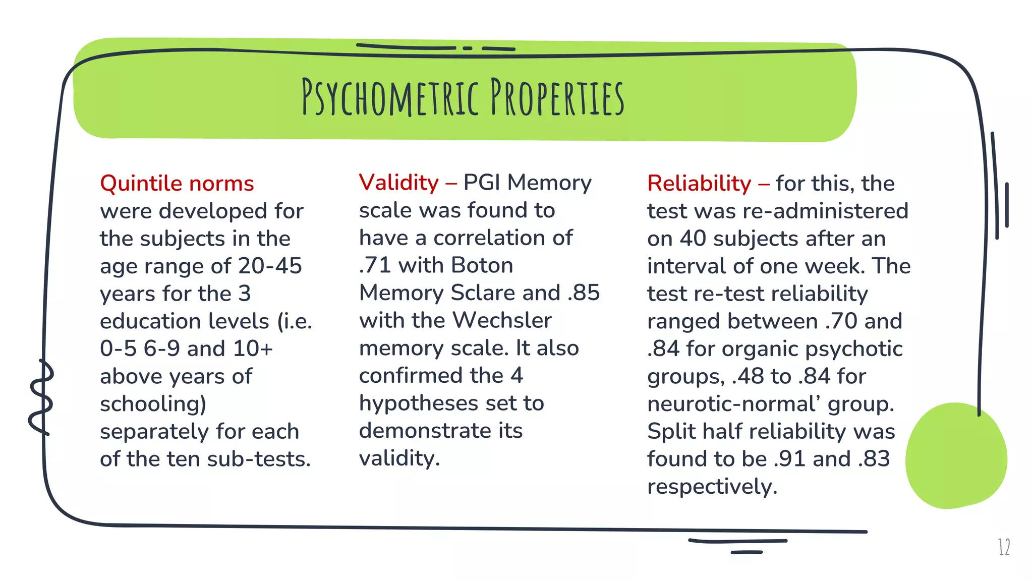 PGI MEMORY SCALE.(PSYCHOLOGY) | PPTX