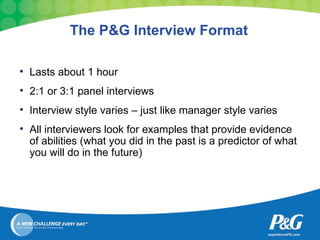 P&G Interviewing Help - Linked In | PPT
