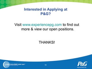 P&G Interviewing Help - Linked In | PPT