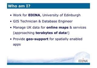 Building Location Aware Apps - Get Started with PostGIS, PART I | PPT