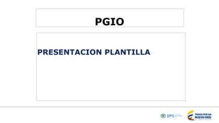 INFORME PGIO PARA EJECUCION DE OBRA DE PAVIMENTO | PPTX