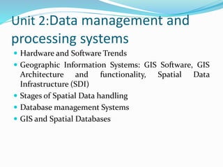 Principles of GIS unit 2 | PDF