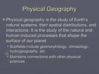 GEOG100--Lecture 01--What is Geography? | PPT