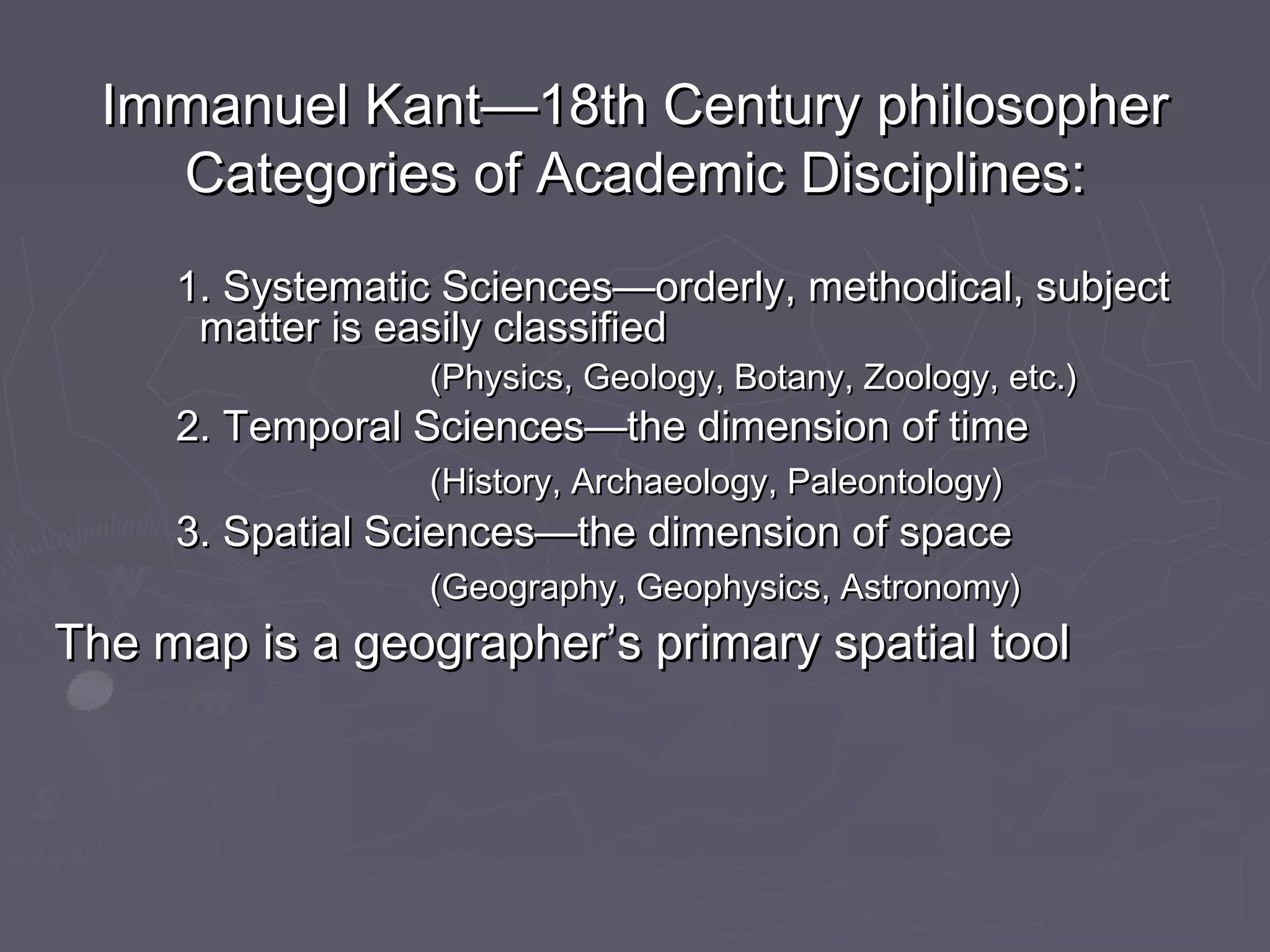 Physical Geography Lecture 01 - What Is Geography 092616 | PPT
