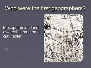 Physical Geography Lecture 01 - What Is Geography 092616 | PPT