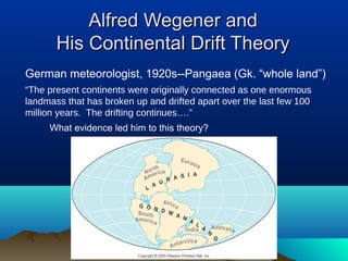 Physical Geography Lecture 12 - Plate Tectonics 111616 | PPT