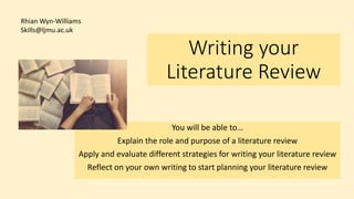 Pg literature reviews | PPTX