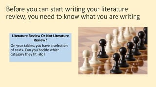Pg literature reviews | PPTX