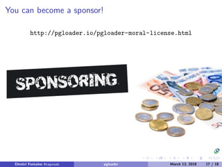 pg_loader | Nordic PGDay 2018 | Dimitri Fontaine | PDF | Databases | Computer Software and ...