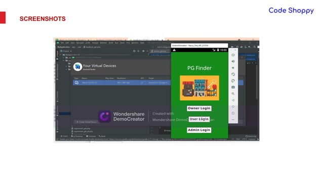 Its a presentation of paying guest finding app | PPTX